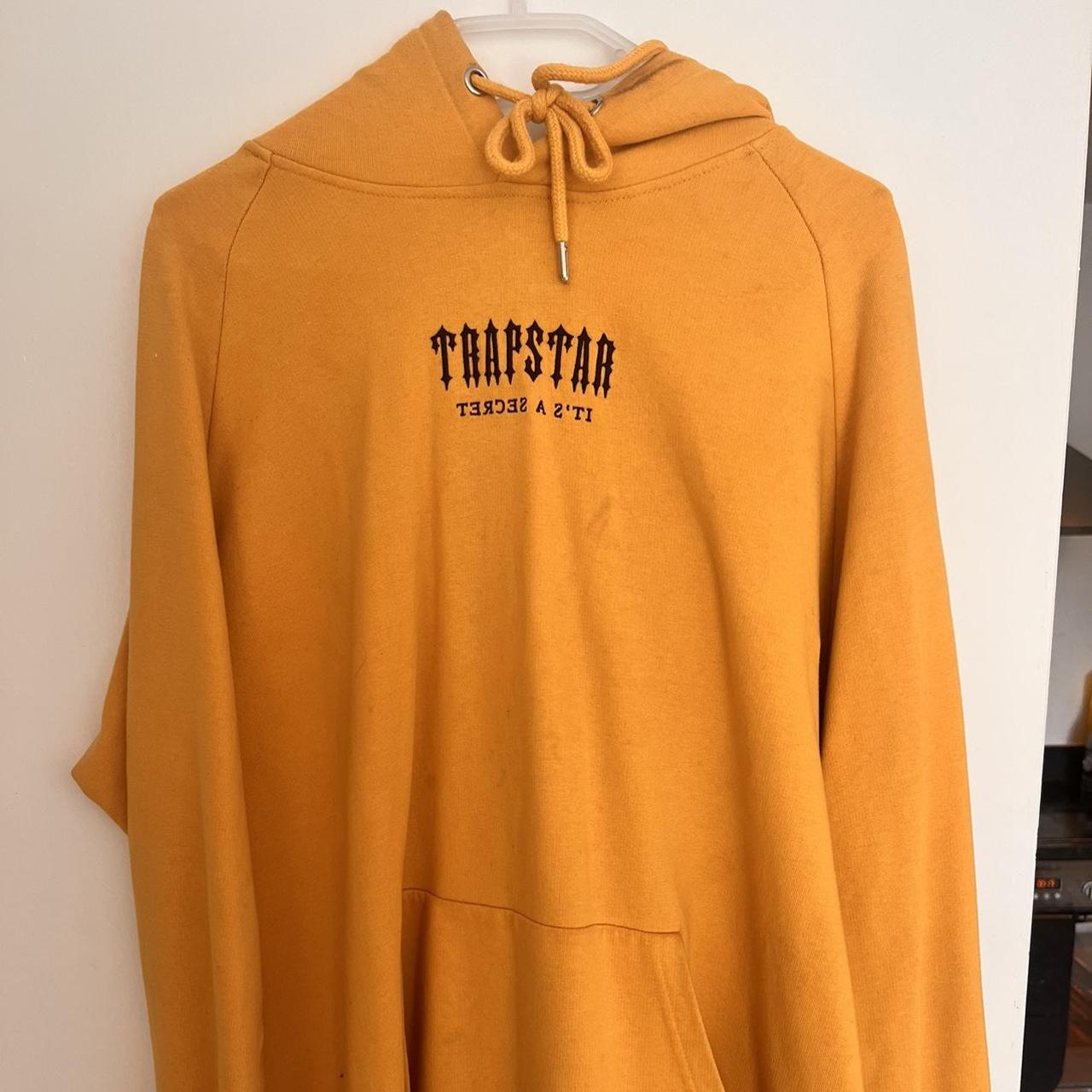 Trapstar hoodie - yellow Small stain on the front... - Depop