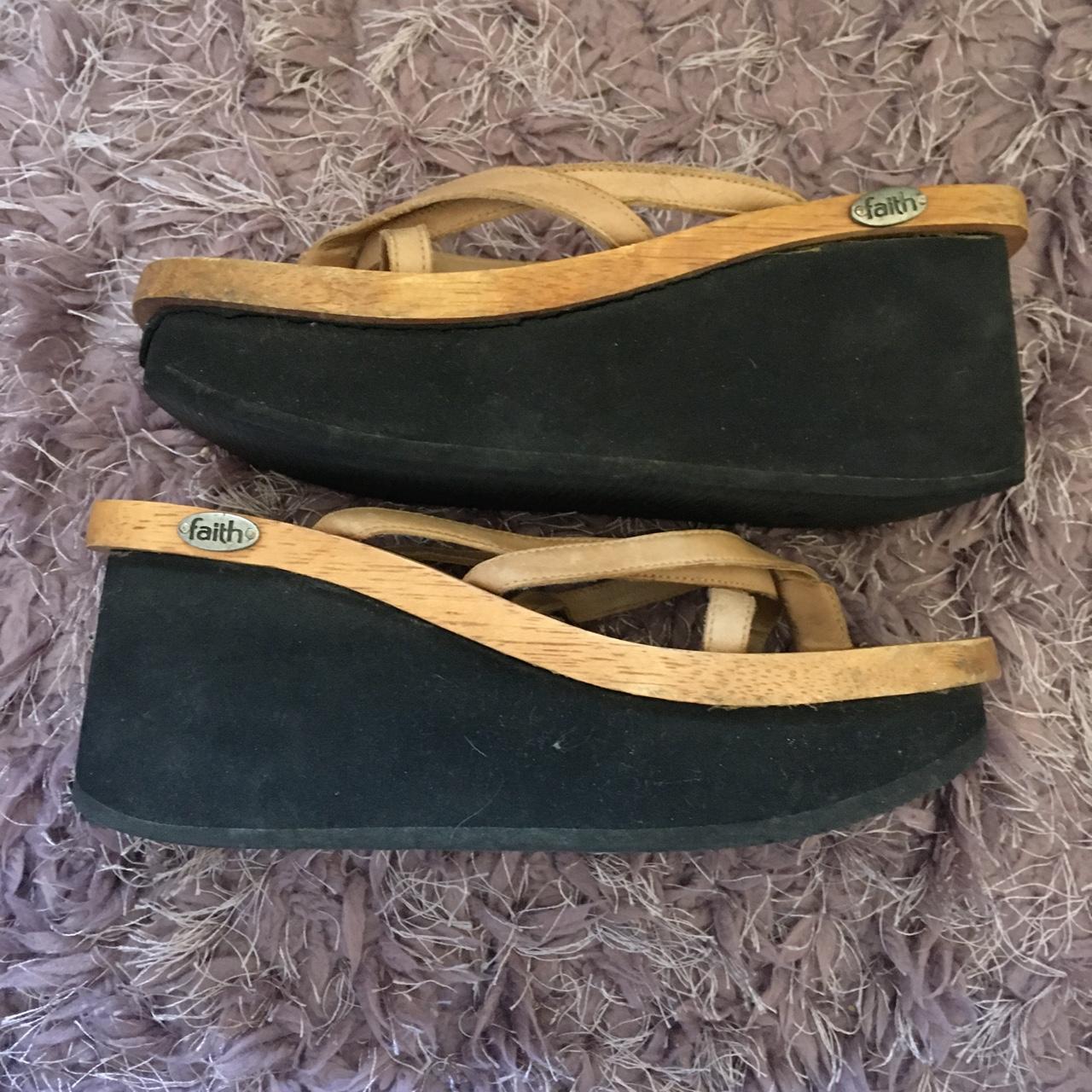 Faith wedge sandals Fair condition, one of the... - Depop
