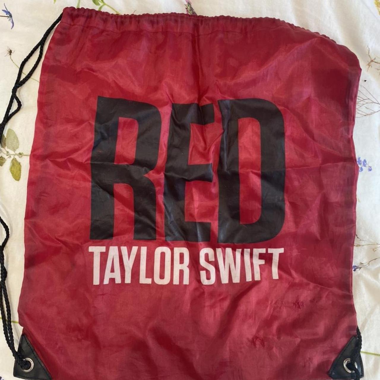 super rare taylor swift red tour drawstring bag!!... - Depop
