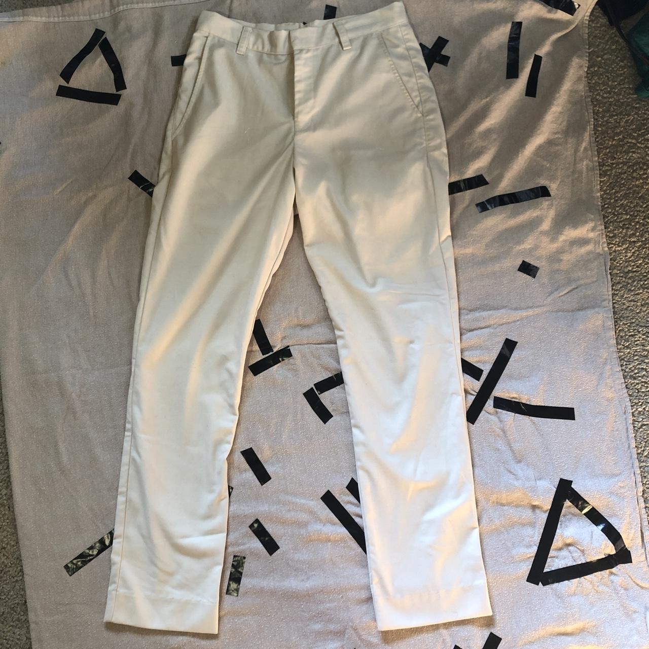 American Apparel creme colored slacks (slight... - Depop