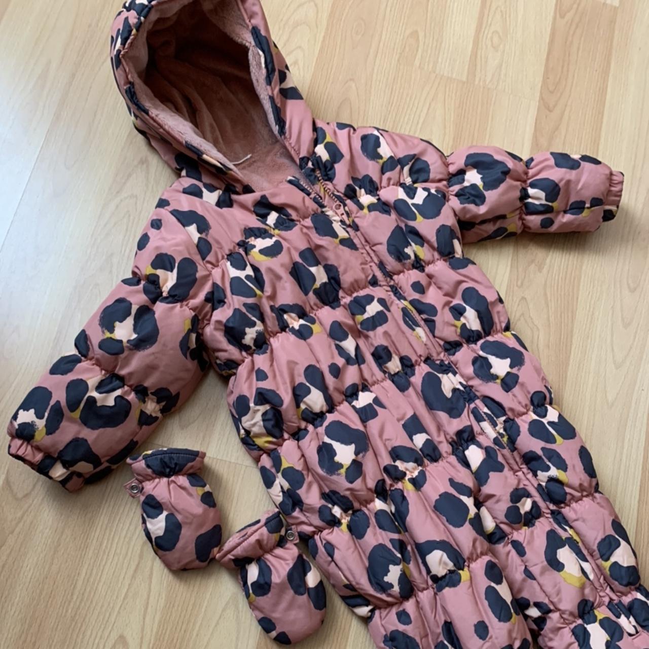 Next fur lined rust leopard print pram suit with... - Depop
