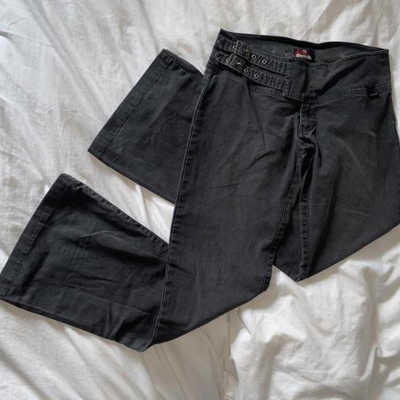 Amazing bench vintage flared low waisted jeans with... - Depop