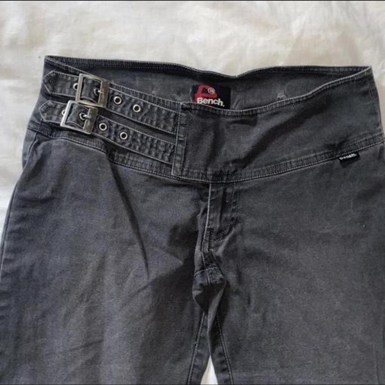 Amazing bench vintage flared low waisted jeans with... - Depop