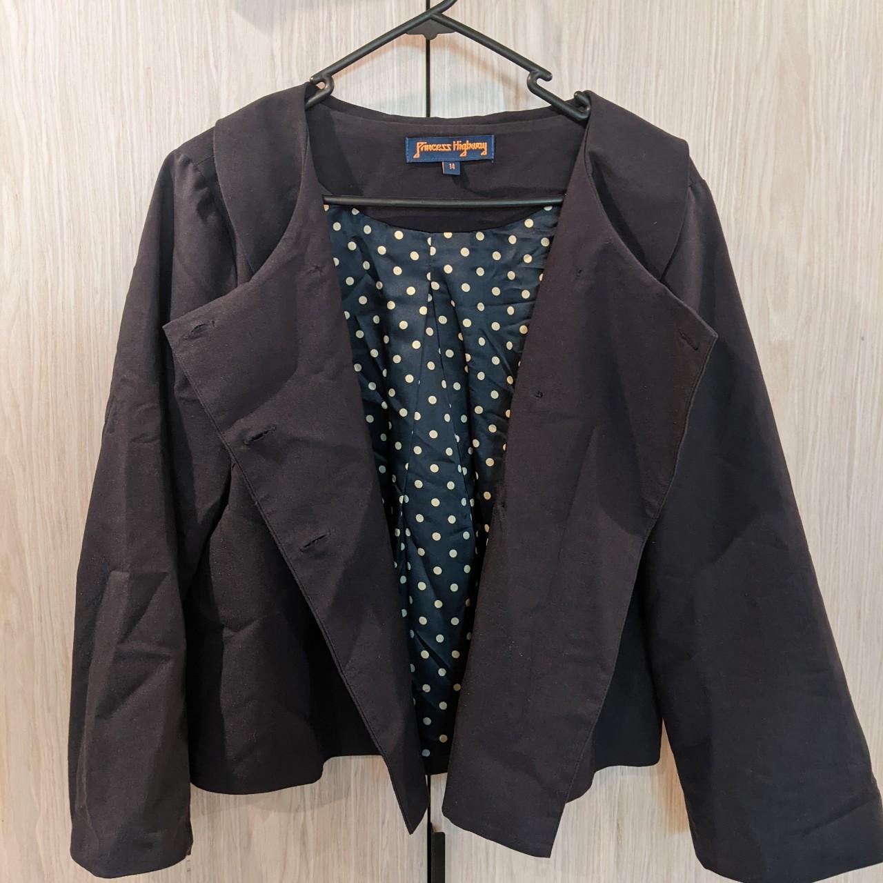 Princess Highway crop jacket with Peter pan collar.... - Depop