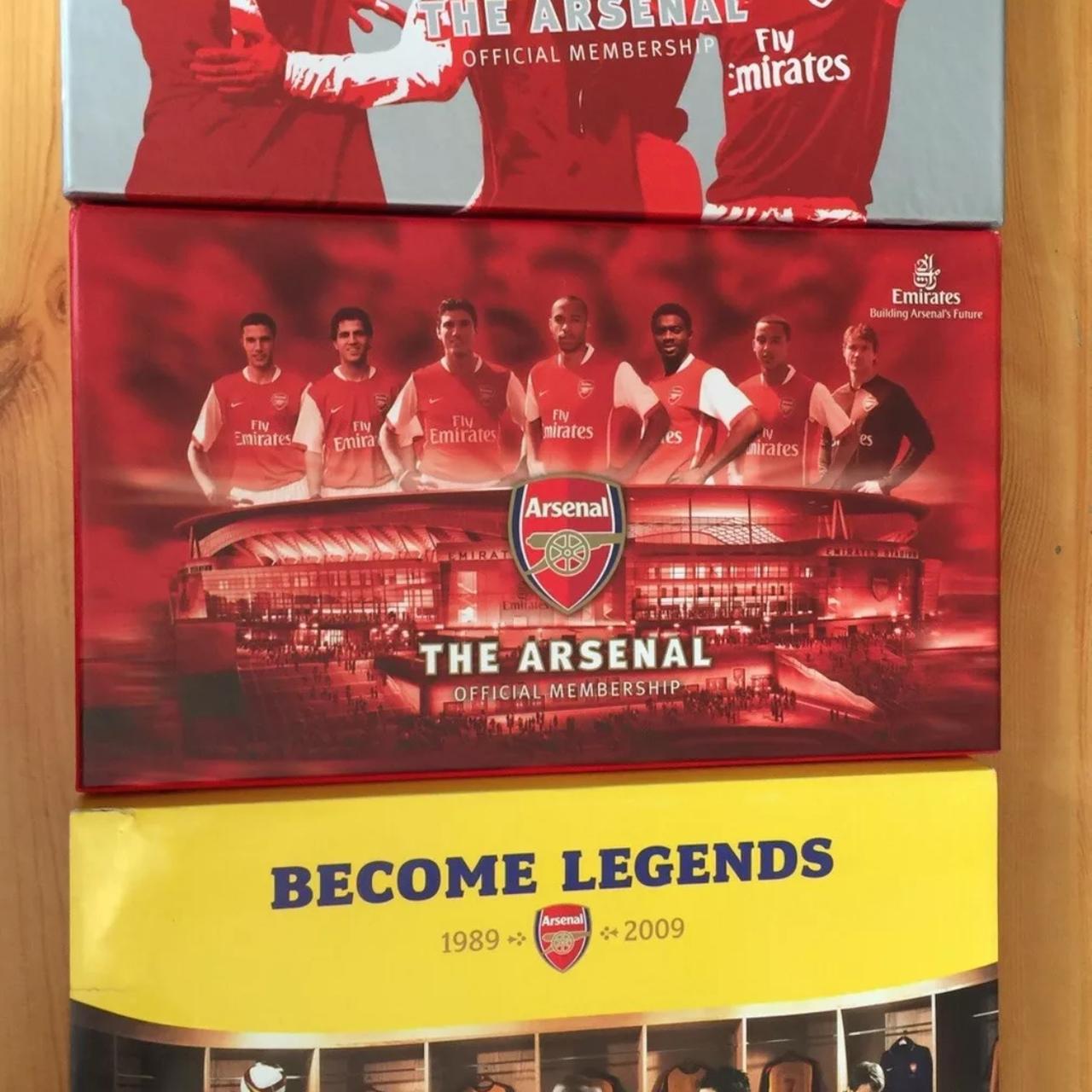 3 Arsenal membership boxes, all in great condition... - Depop