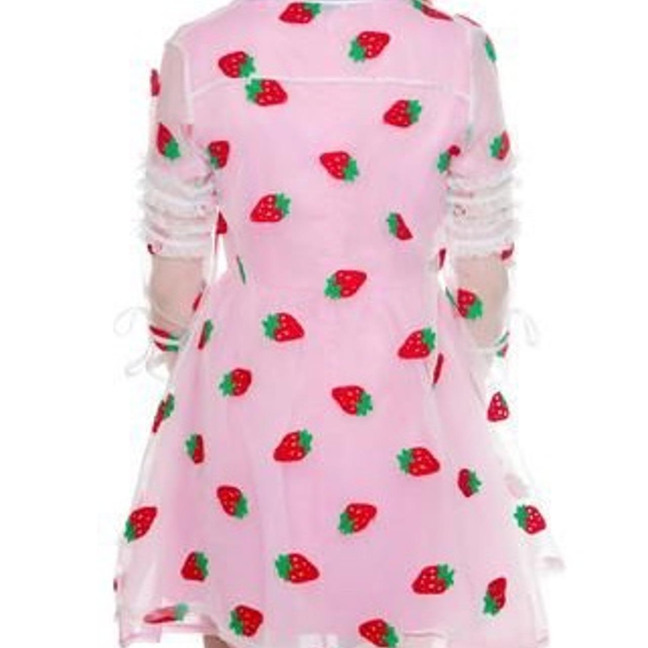 NEW Melonhopper strawberry trench coat Size Small... - Depop