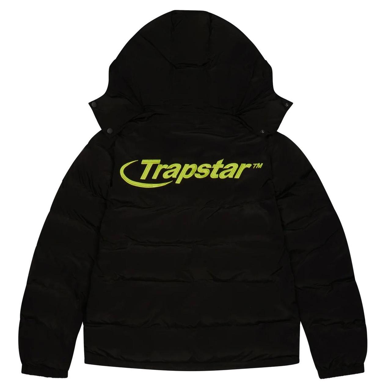 Trapstar Men's Green and Black Jacket | Depop