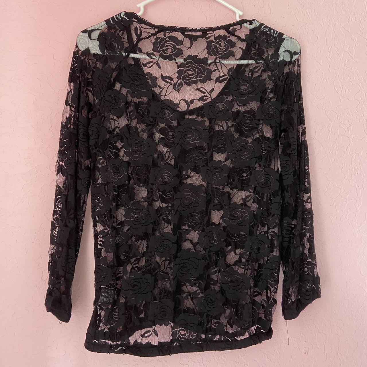 🎀!!FREE SHIPPING!!🎀 black lace transparent... - Depop