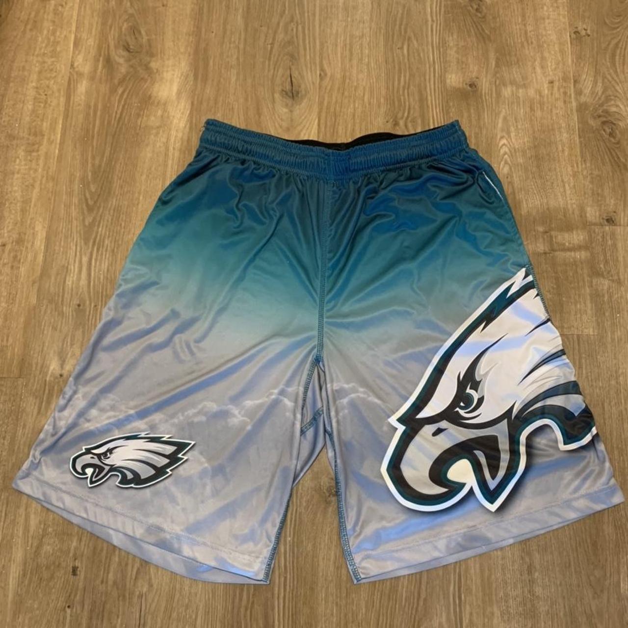 NFL Men's Green and Grey Shorts | Depop