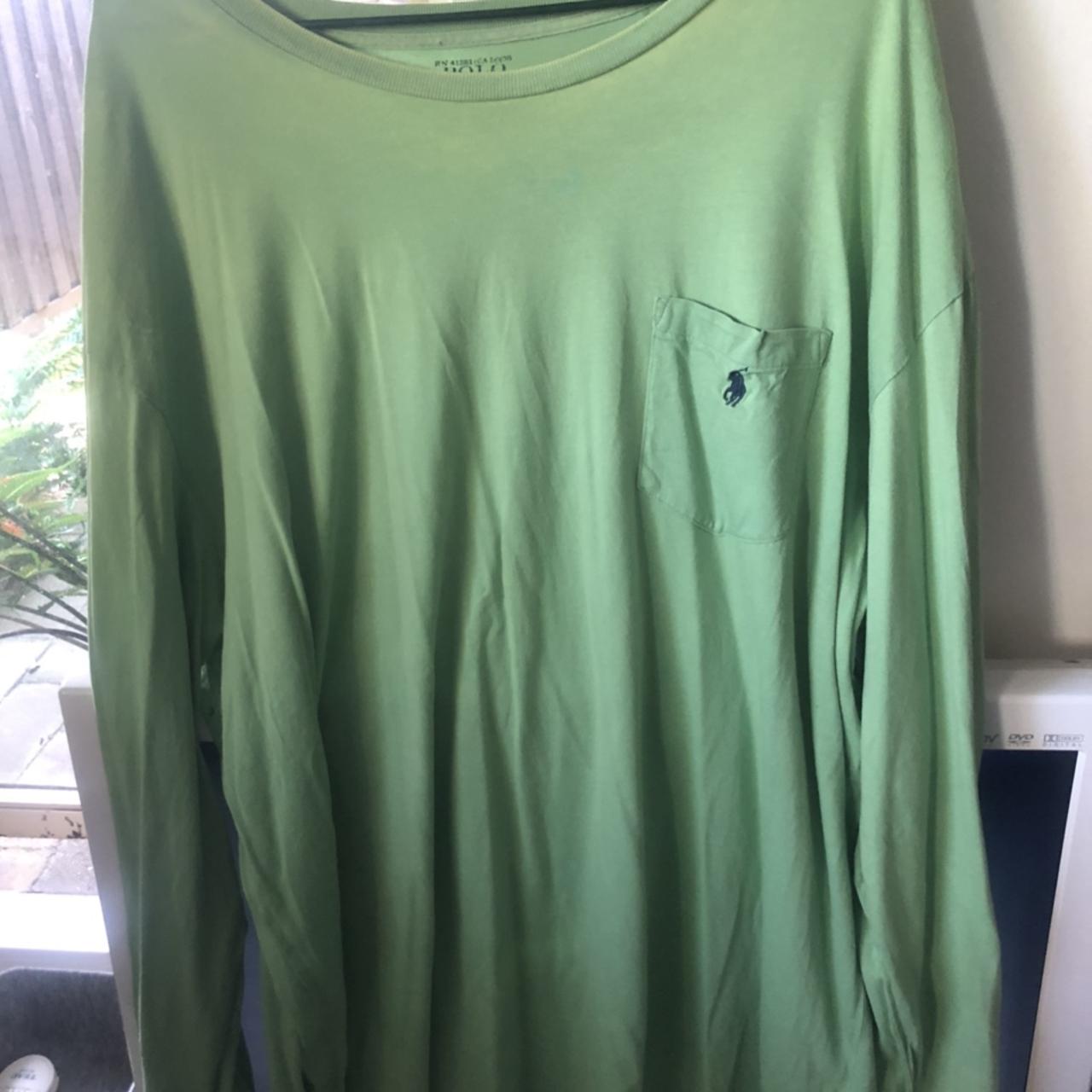 Ralph Lauren green long sleeve shirt Stated as an... - Depop
