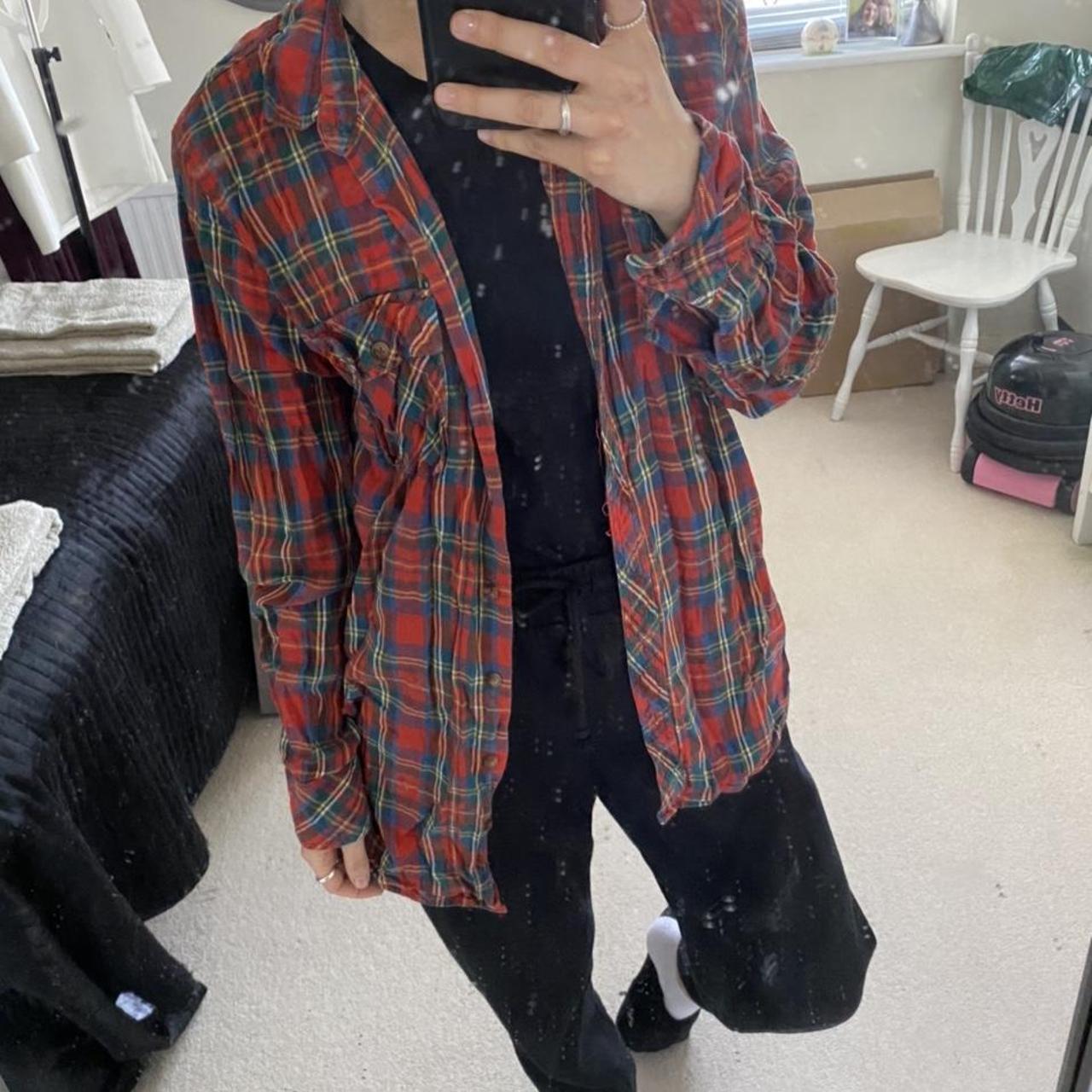 TOPSHOP checked ‘farmer’ shirt. Size 10. Great... - Depop