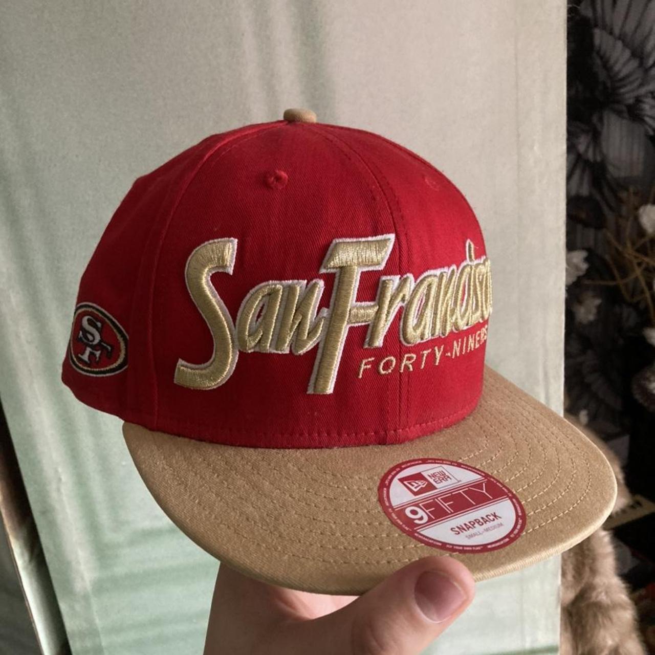 Men's Red and Gold Hat | Depop