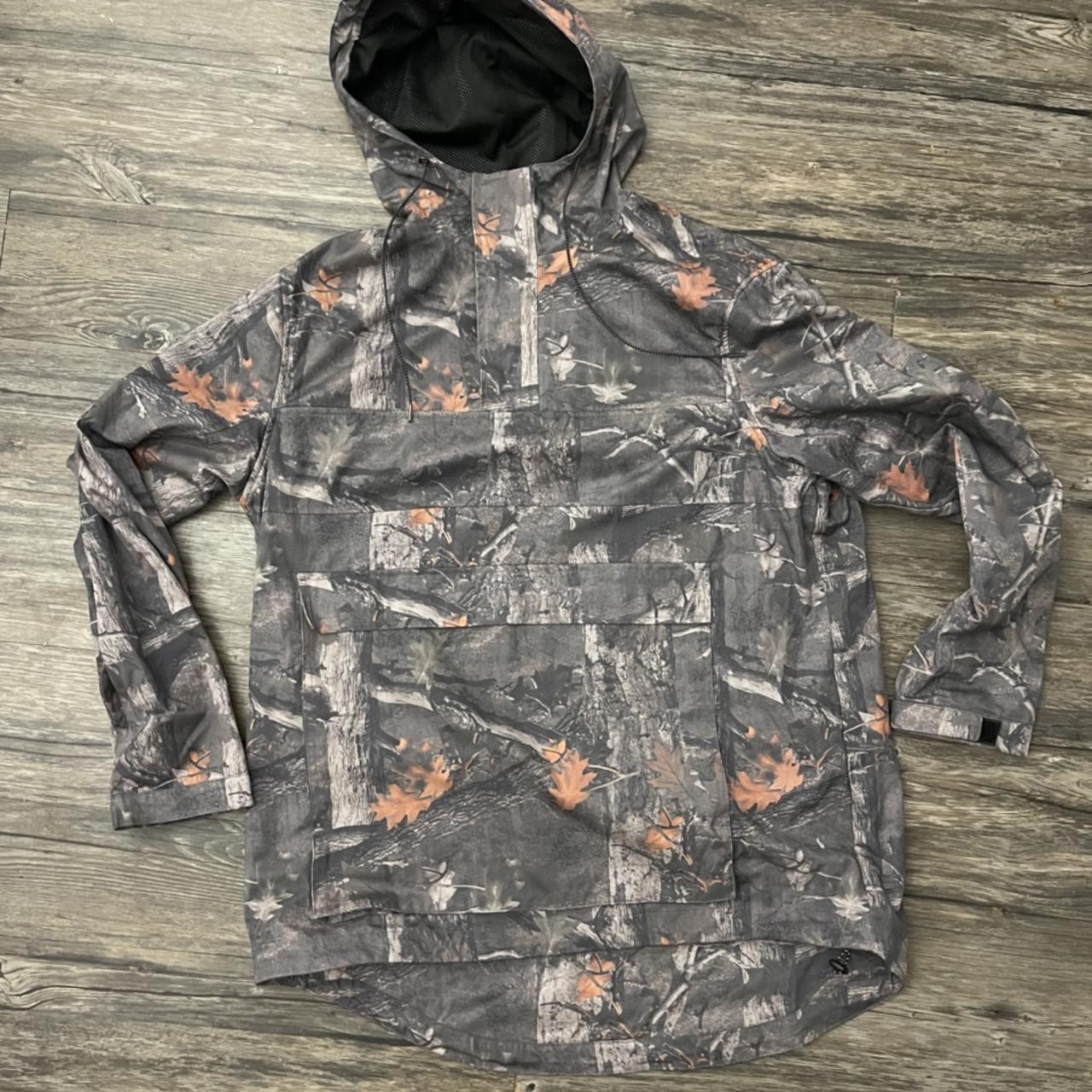 Pacsun Camo Pullover Lightweight Jacket - Depop