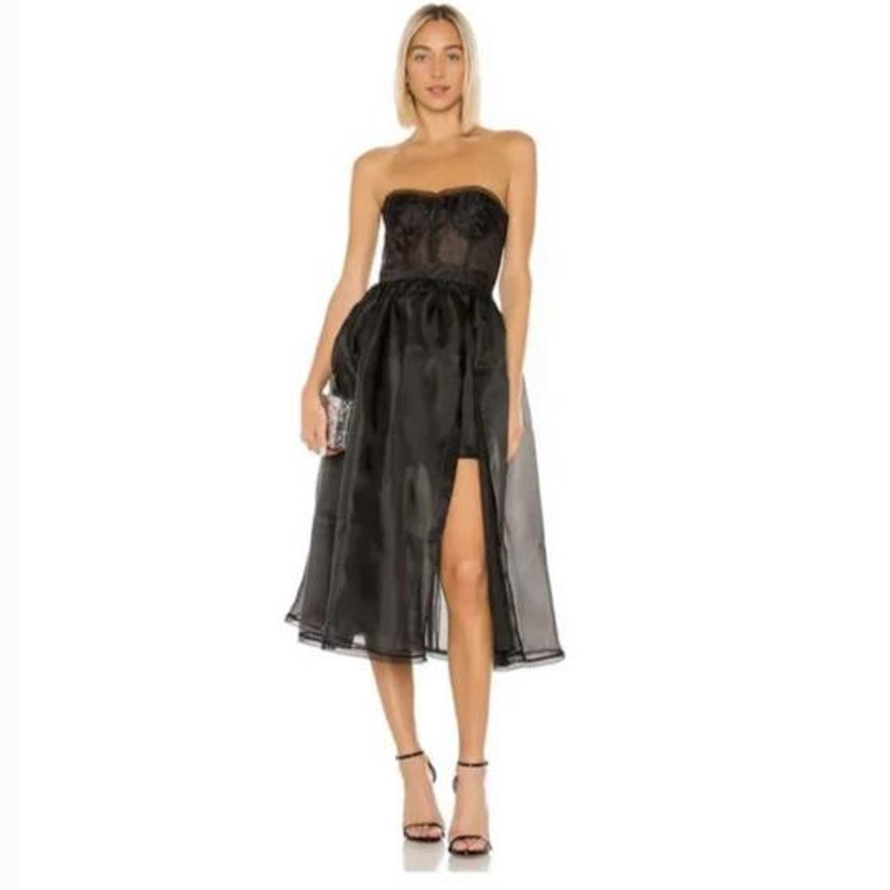 Revolve NBD Imagine Dress Elegant Semi Sheer... - Depop