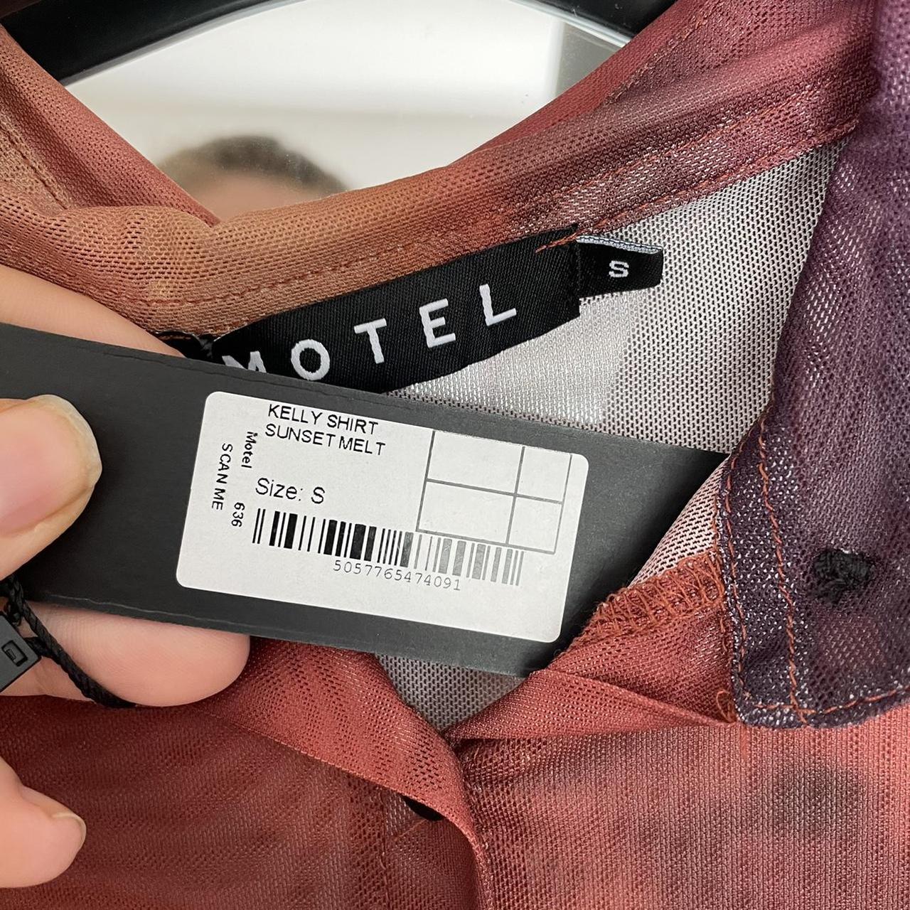 Motel Rocks sunset button up long sleeved shirt -... - Depop