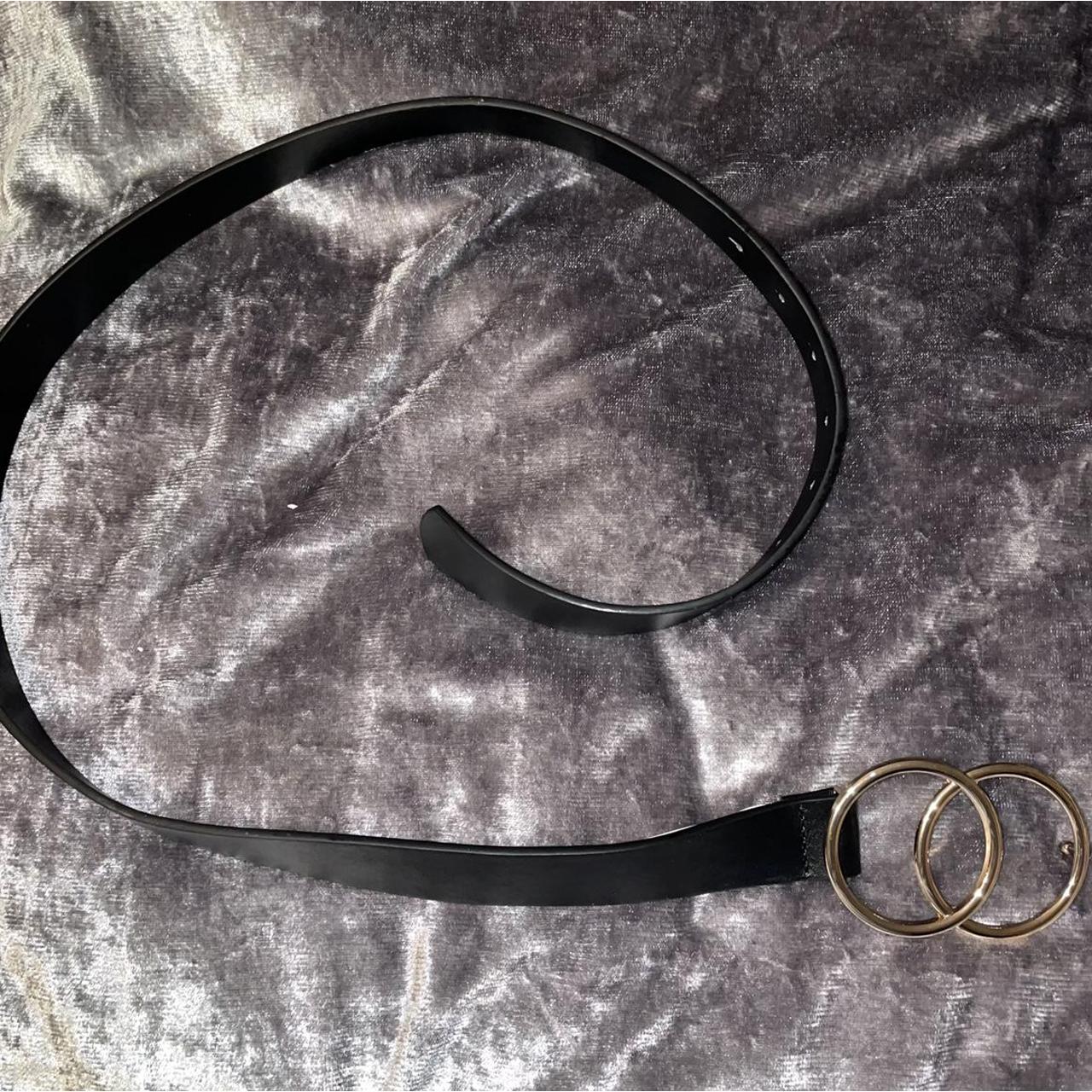 Missguided black and gold ring belt. Brand new... - Depop