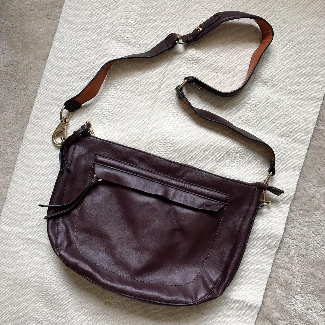 Dark Brown Cross Body Bag Adjustable straps that... - Depop