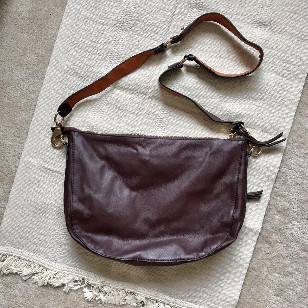 Dark Brown Cross Body Bag Adjustable straps that... - Depop