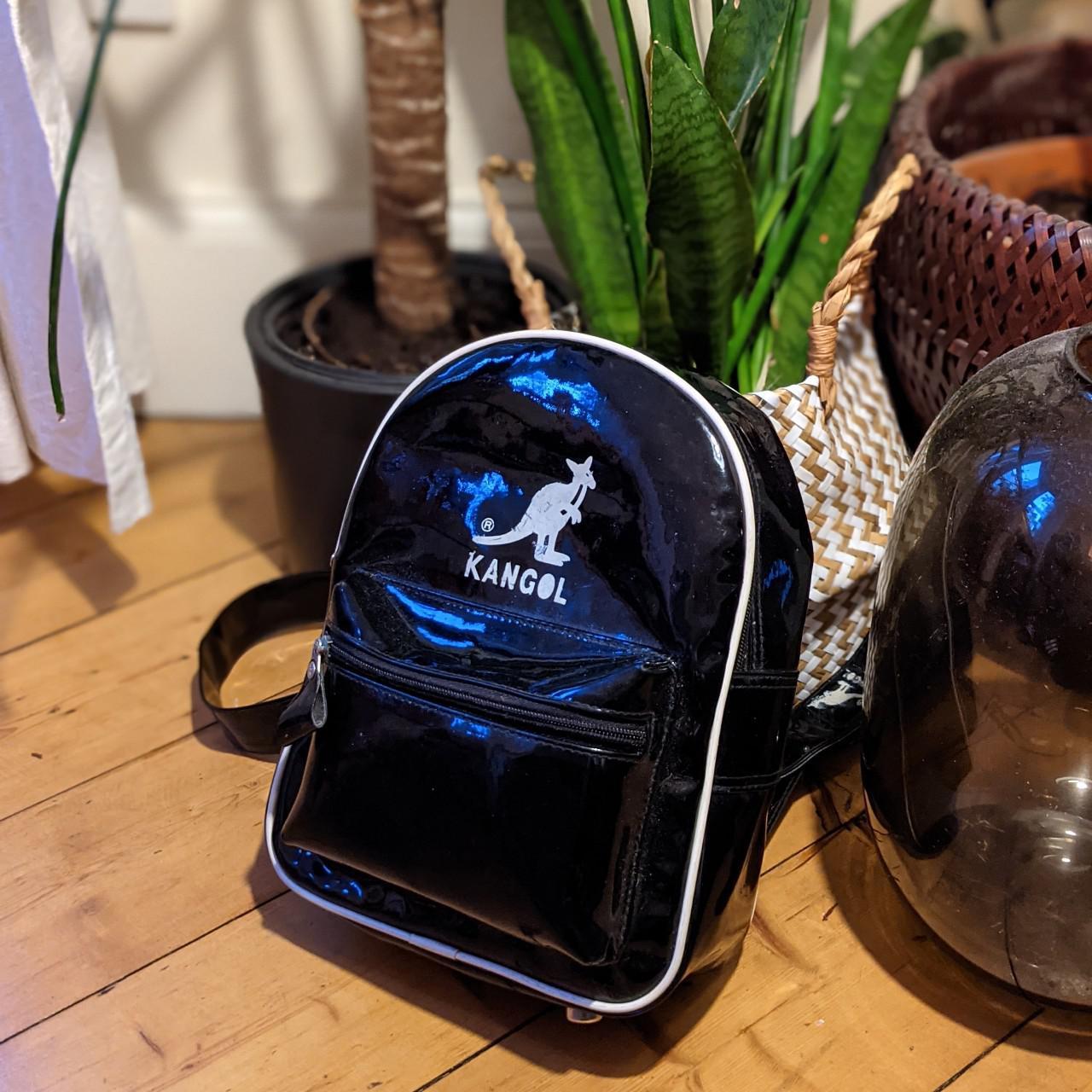 REDUCED Vintage Kangol mini black backpack. Obvious... - Depop