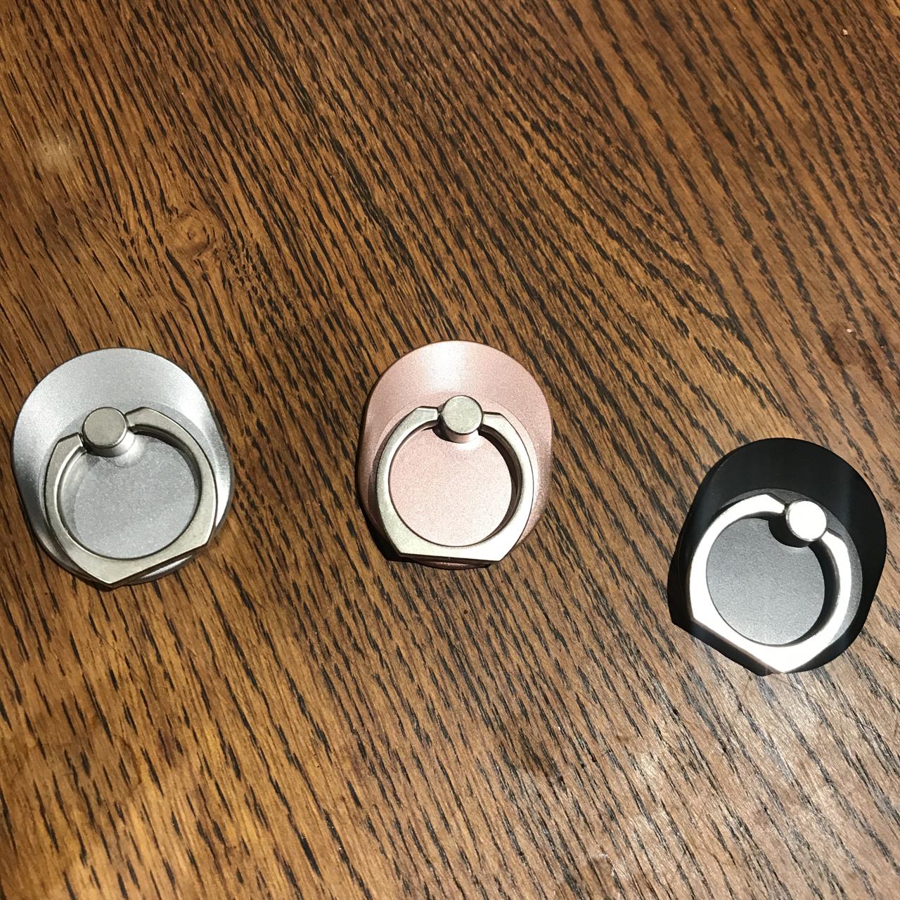 Black, silver and pink phone rings - attach to the... - Depop