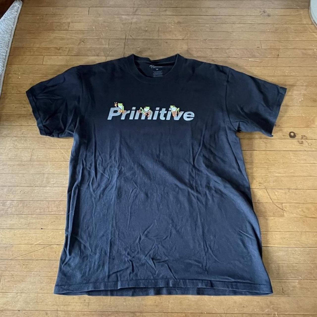Primitive brand gray glitter and frog tee in a size... - Depop