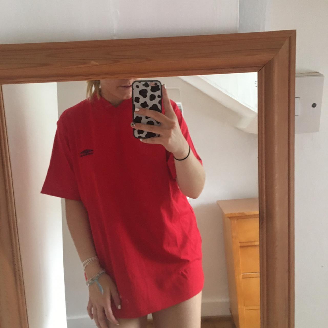 Red Umbro t-shirt Brand new Unisex size large - Depop