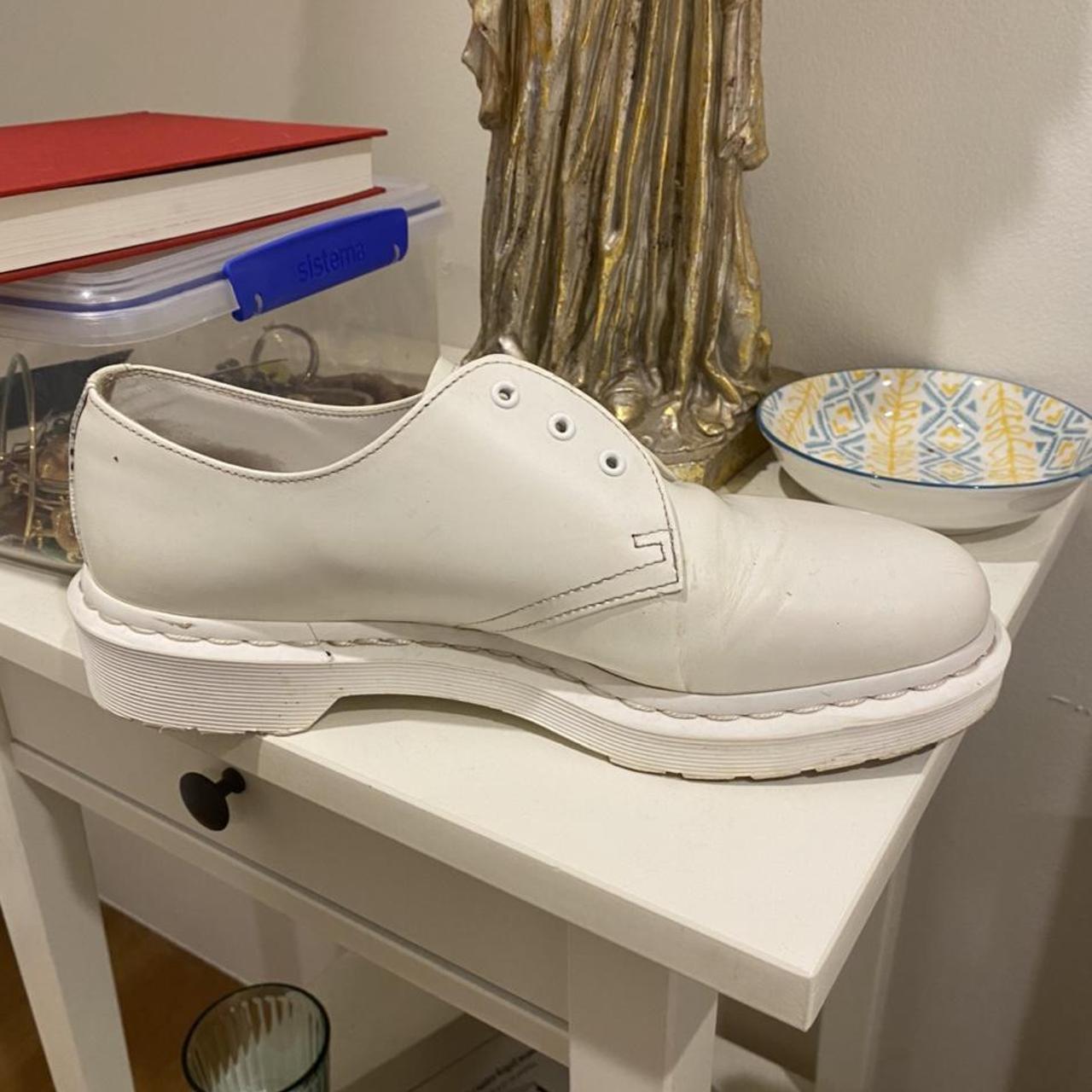 VINTAGE WHITE LOW CUT DOC MARTINS 🍼🍼 These are... - Depop