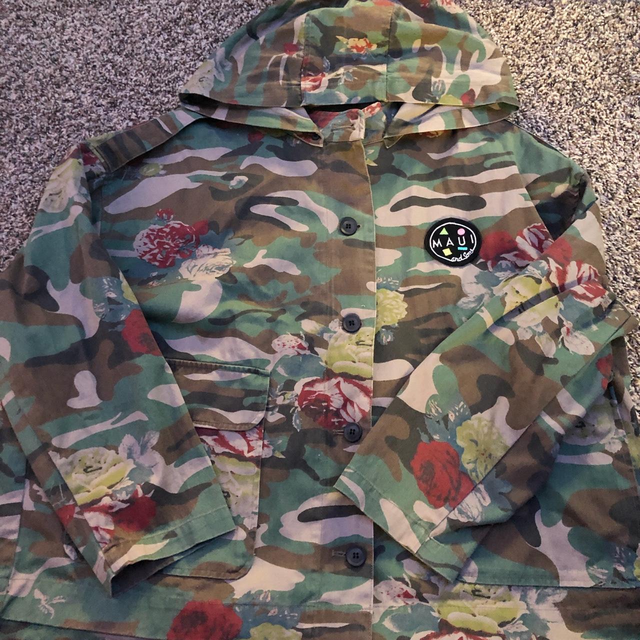 Zara basic limited edition camo jacket Size large... - Depop