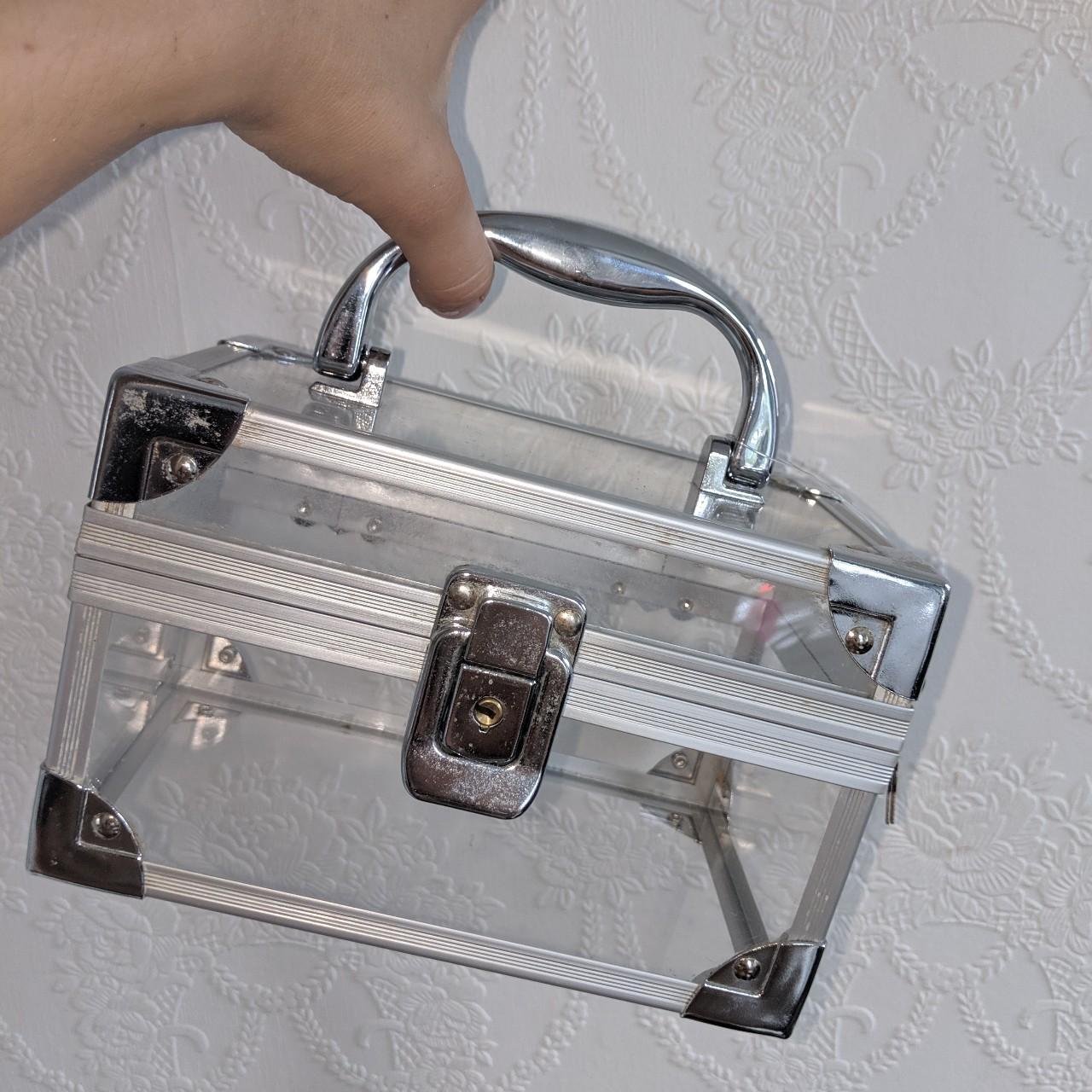 Clear/transparent plastic lock box bag with keys... | Depop