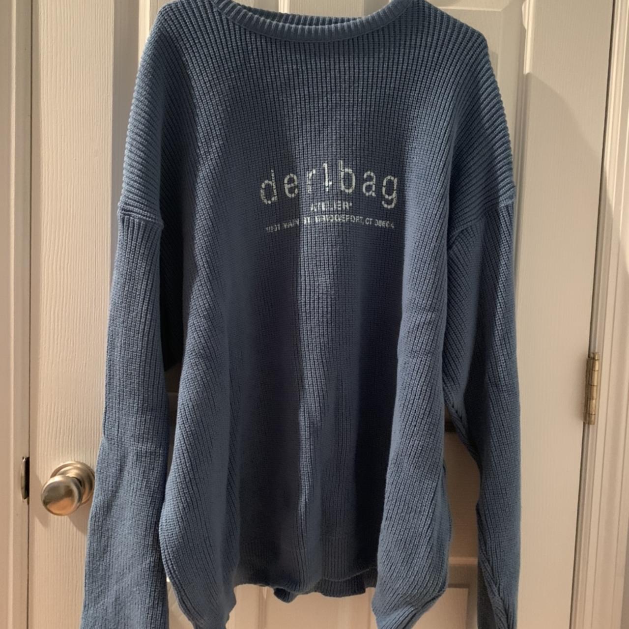 Dertbag knitted sweater - lightly worn - slight... - Depop