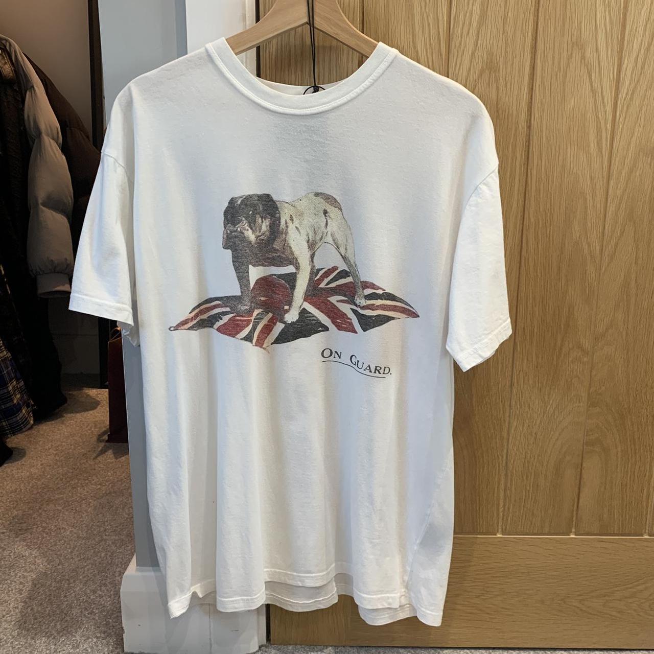 Represent on guard bull dog t shirt in white Rare... - Depop