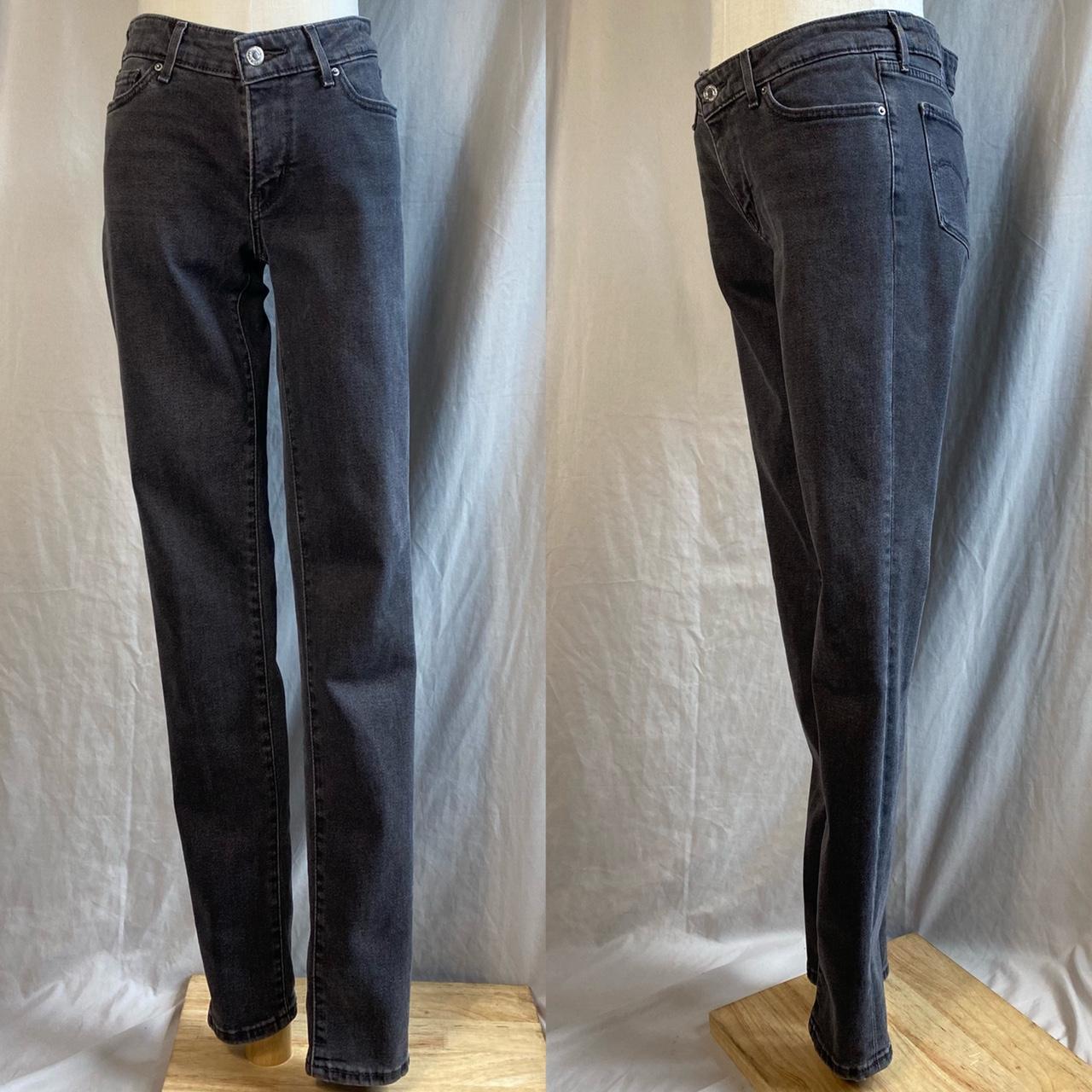Levi's 711 black low rise skinny jeans features low... - Depop