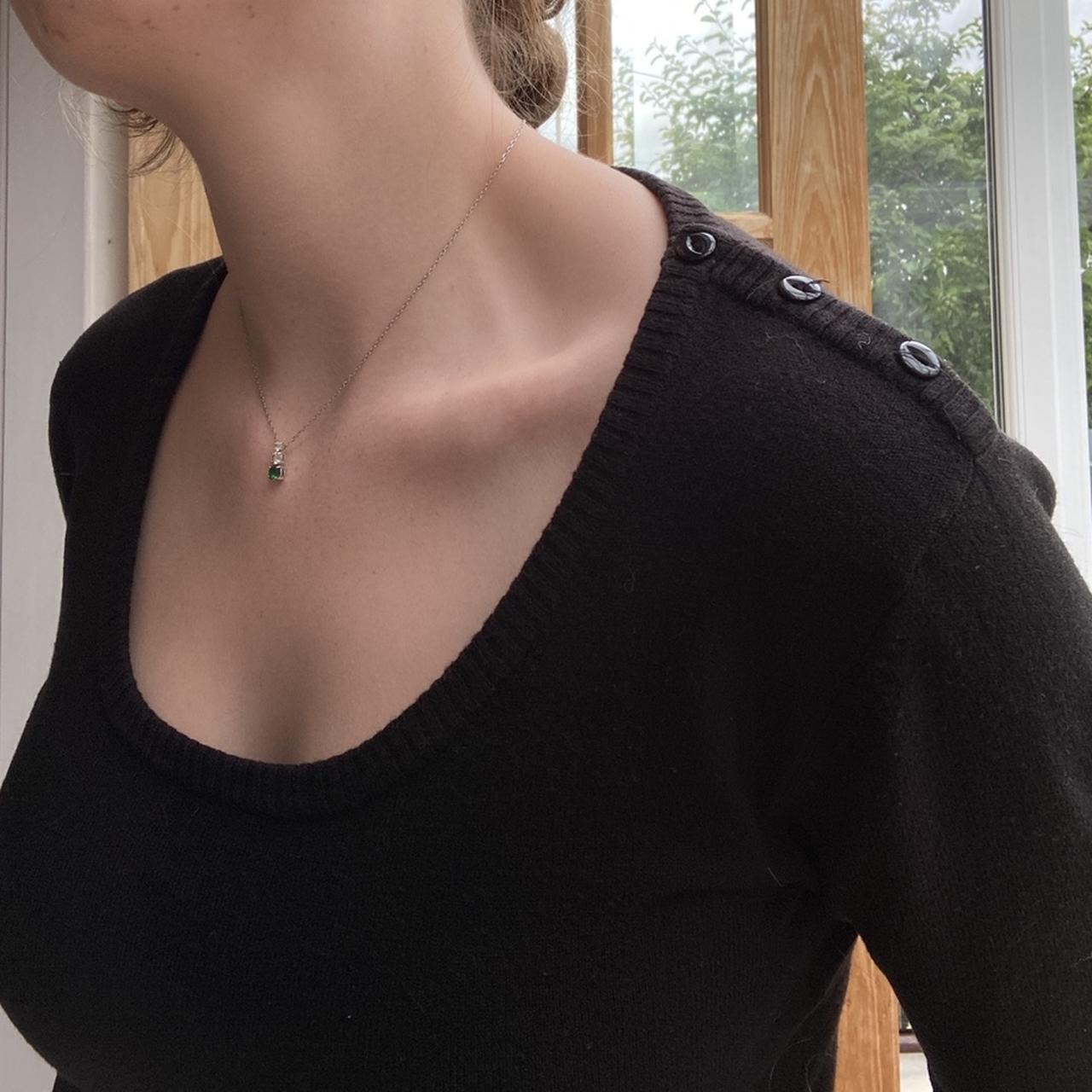 Softest Black Jumper With Button Details On The Depop