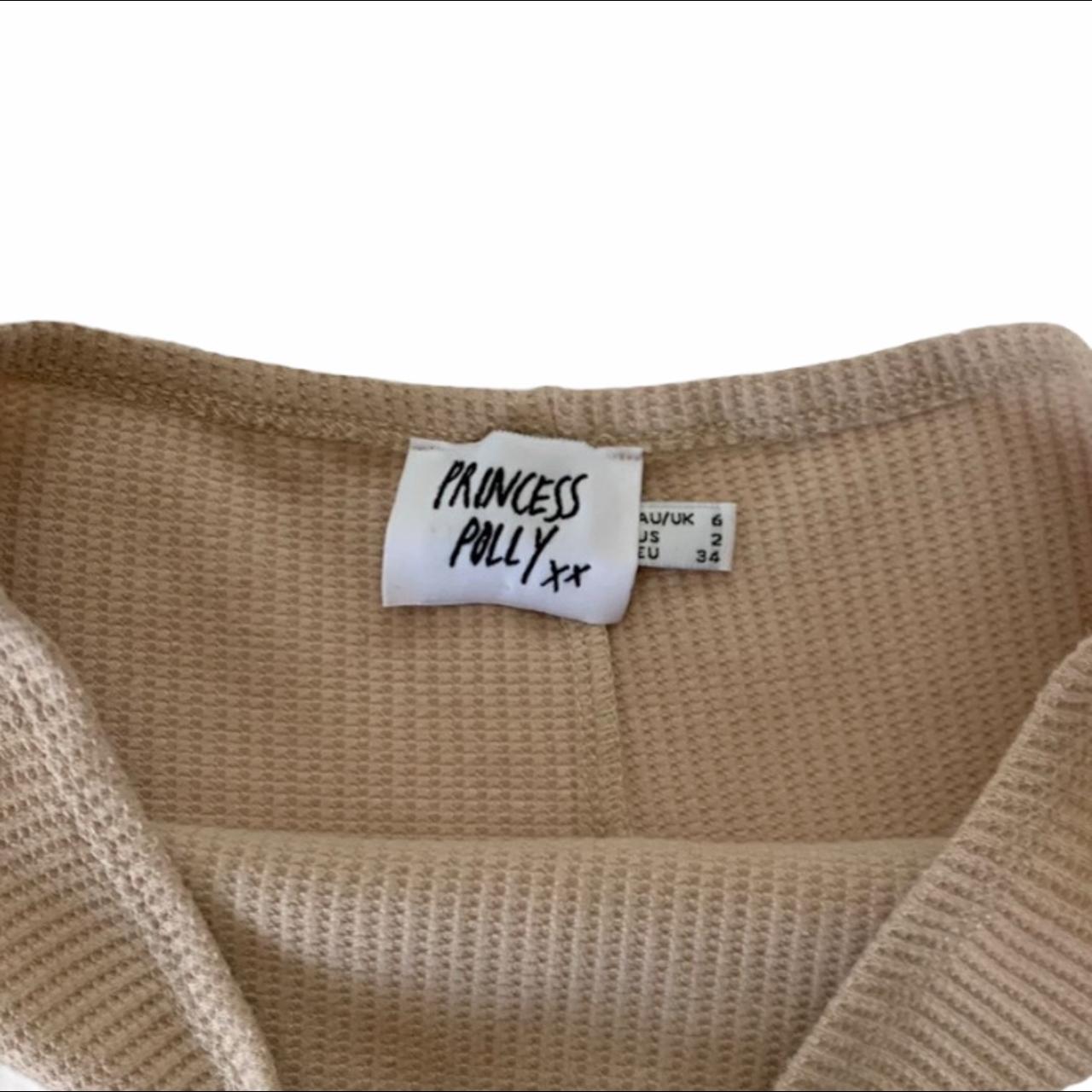 Princess Polly Tan waffle knit skirt. Perfect... - Depop
