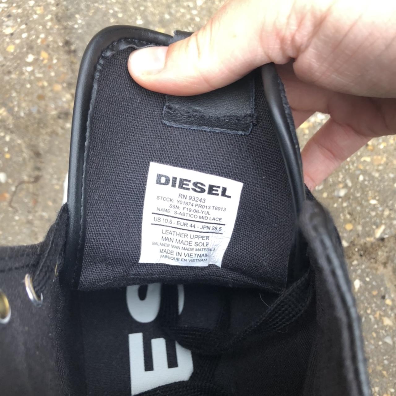 Diesel men’s high top trainers in black ! 🖤 Worn a... - Depop