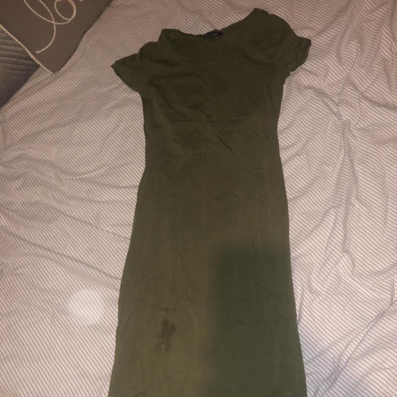 Green Primark dress - see stain in second photo.... - Depop