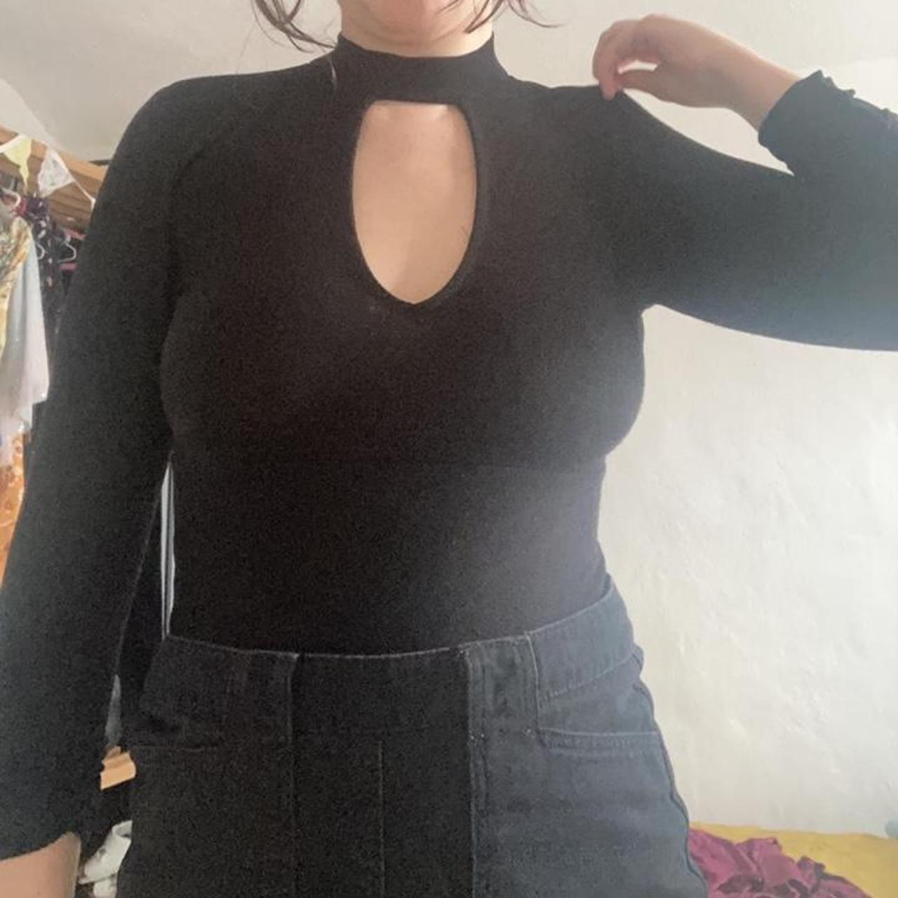 ASOS Women's Black Bodysuit | Depop