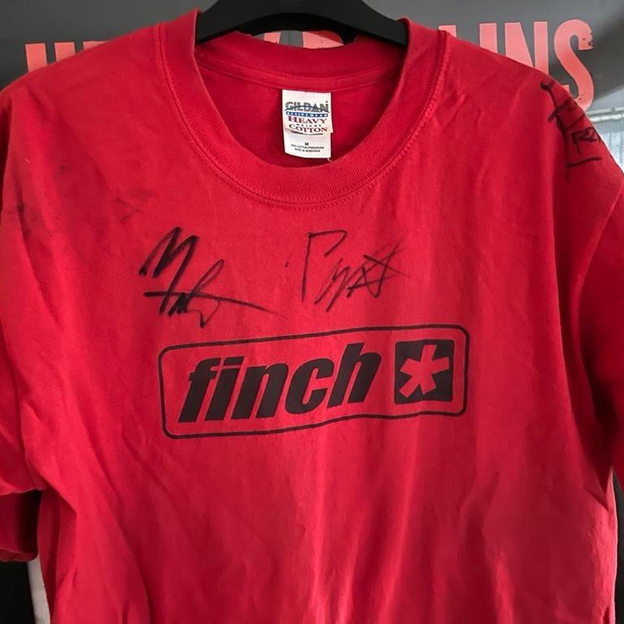 Vintage Finch 2002 Shirt... Signed.. Well worn..... - Depop