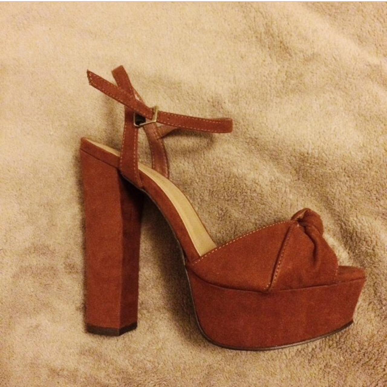 Rust heels from New Look, look amazing on but I've... - Depop