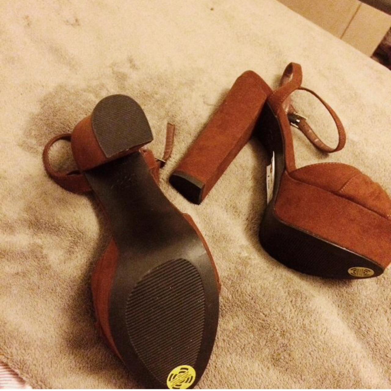 Rust heels from New Look, look amazing on but I've... - Depop