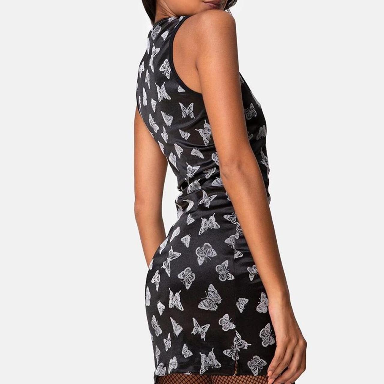 Motel rocks butterfly oriental style bodycon mini... - Depop