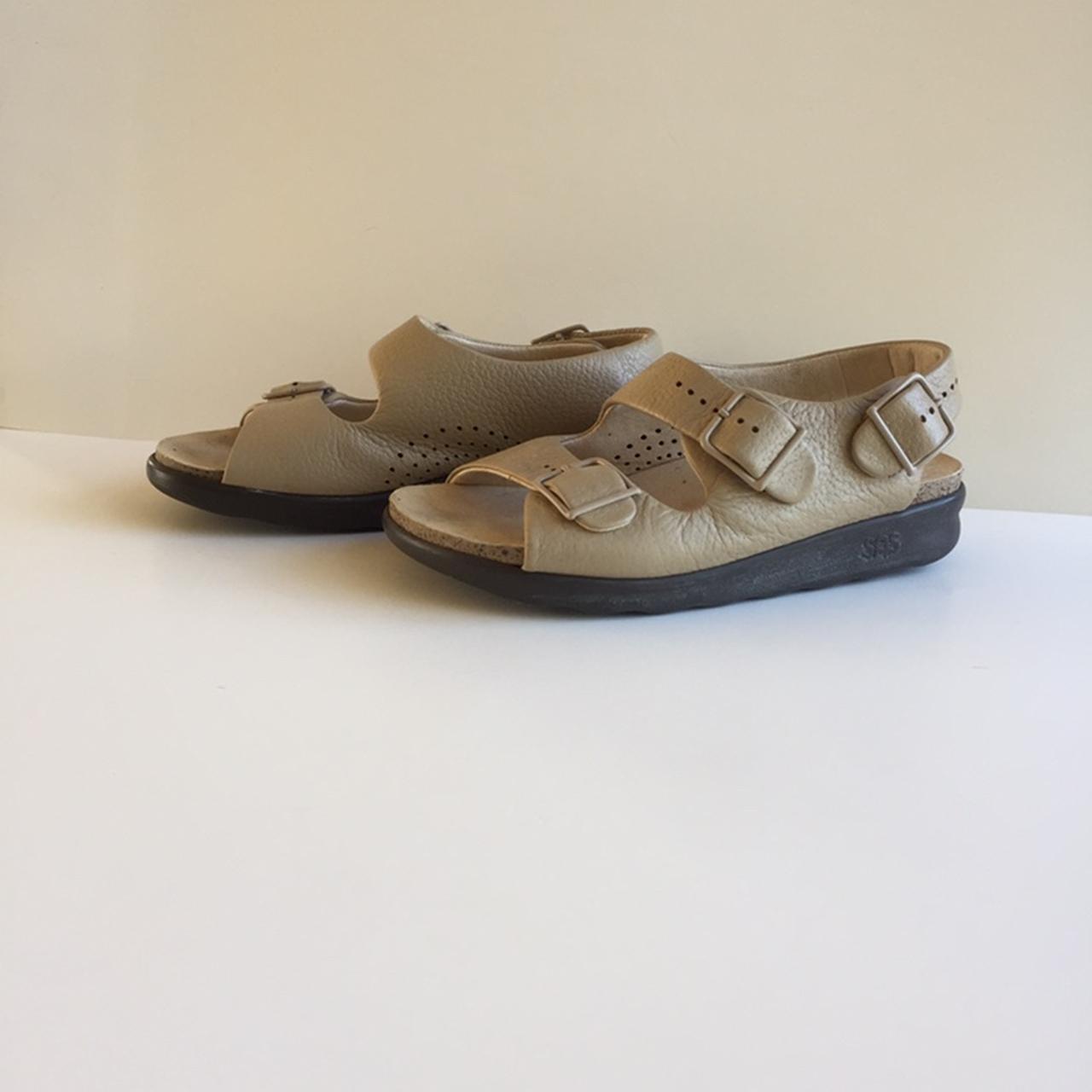 Vintage Beige SAS Sandals Super comfortable Made in... - Depop