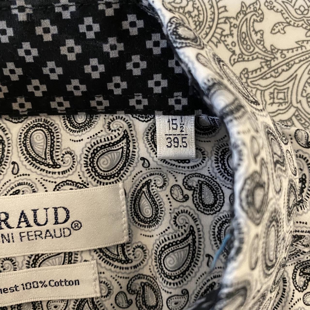 GIANNI FERAUD PAISLEY SHIRT COLLAR 15 1/2 MEDIUM... - Depop