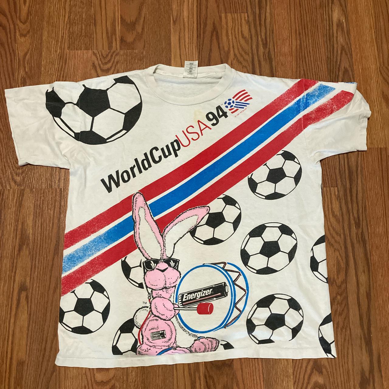 Vintage World Cup Energizer shirt -1993/94 -... - Depop