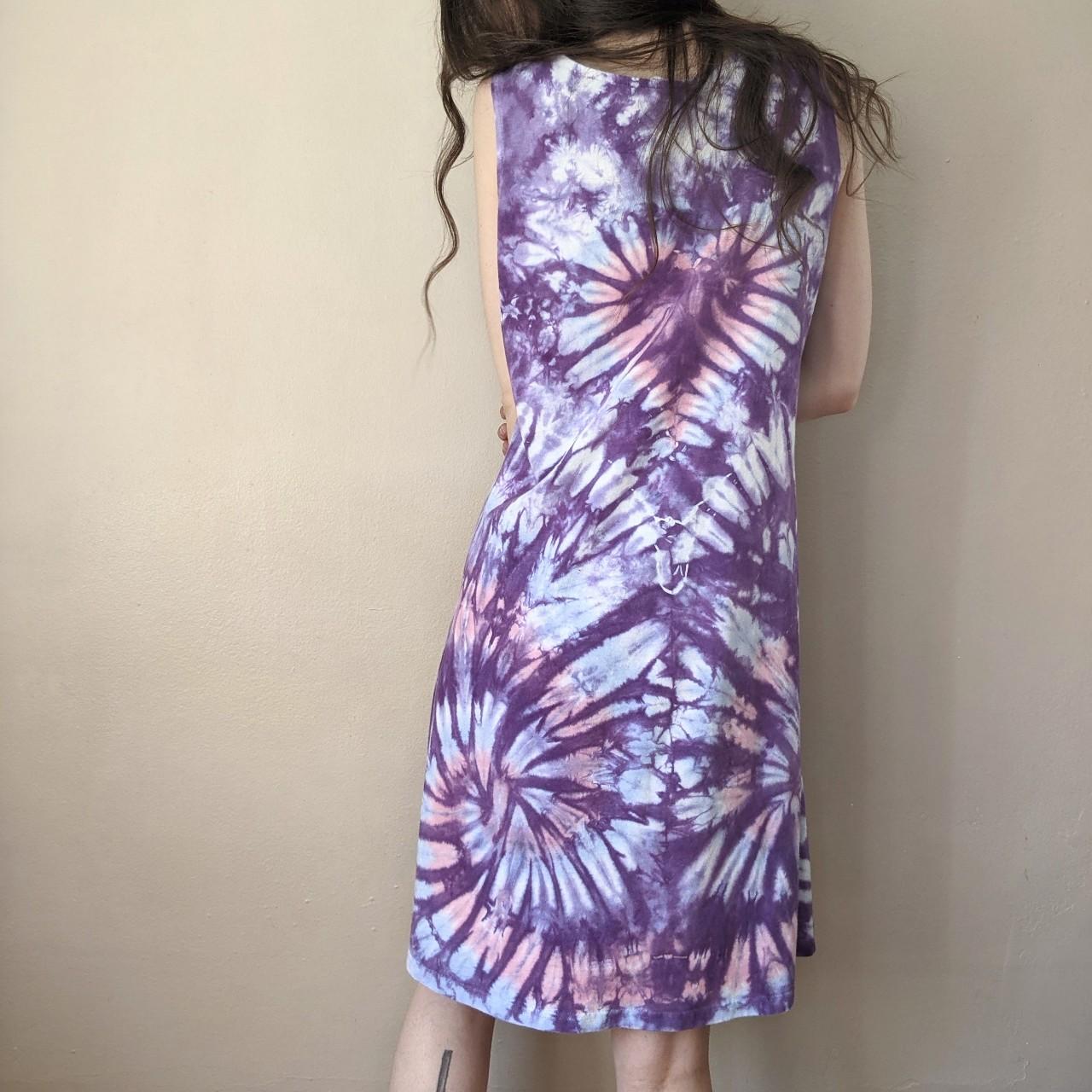 | Y2K tie-dye tank shift dress | gorgeous colors... - Depop