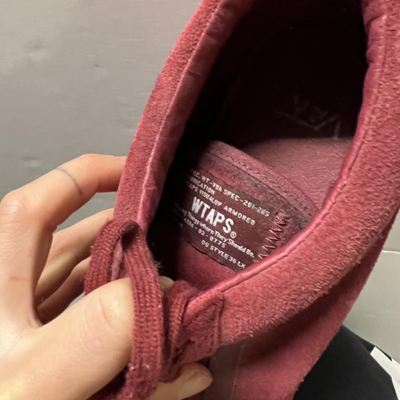 burgundy suede WTAPS x Vans shoe collab! work once -... - Depop