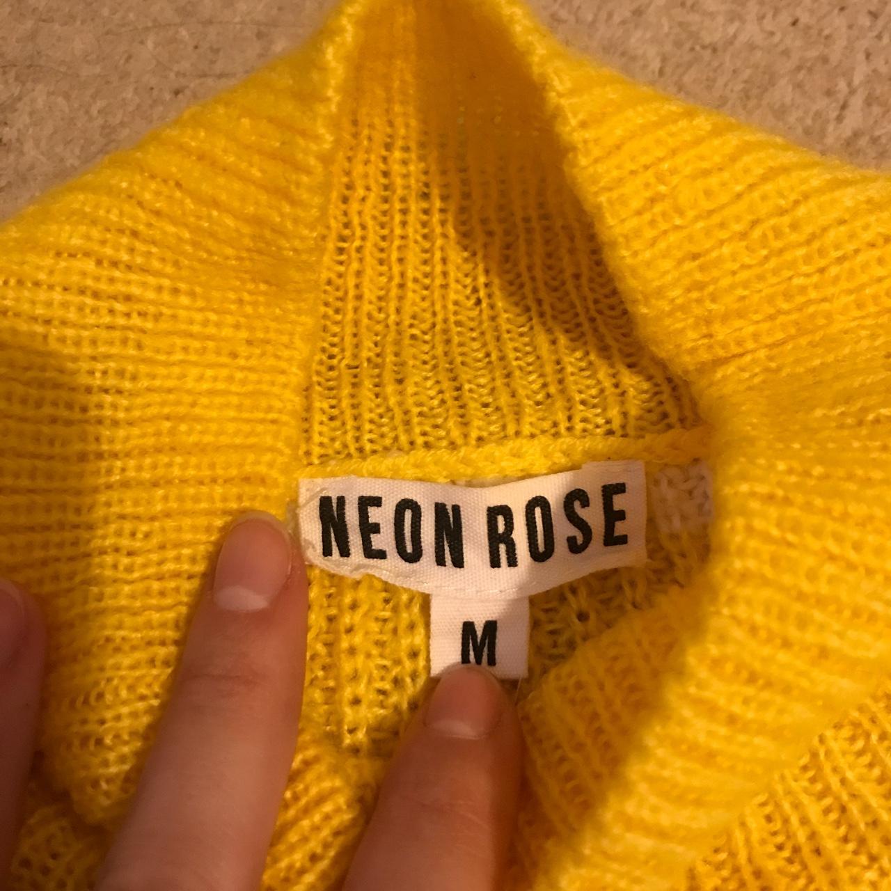 White and yellow bright striped knit jumper /... - Depop