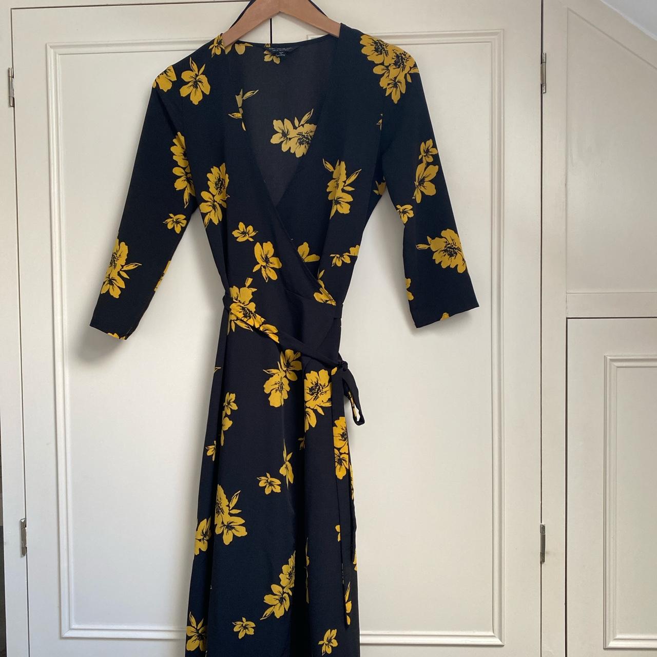 Miss Selfridges. Long length wrap dress Hardly worn. - Depop