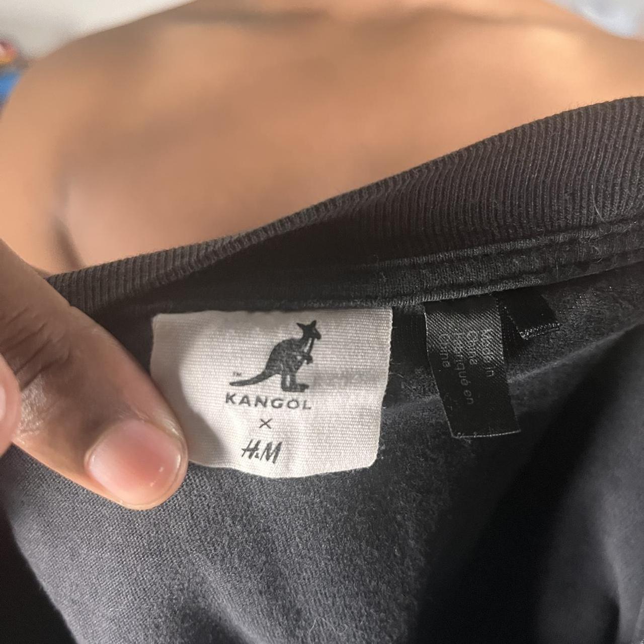 Black kangol t shirt *model is 5’8 and 155 pounds... - Depop