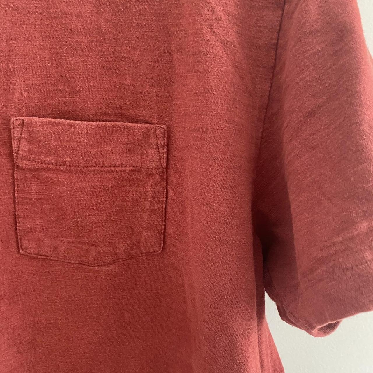 Cozy terra cotta red tee shirt, a classic closet... - Depop